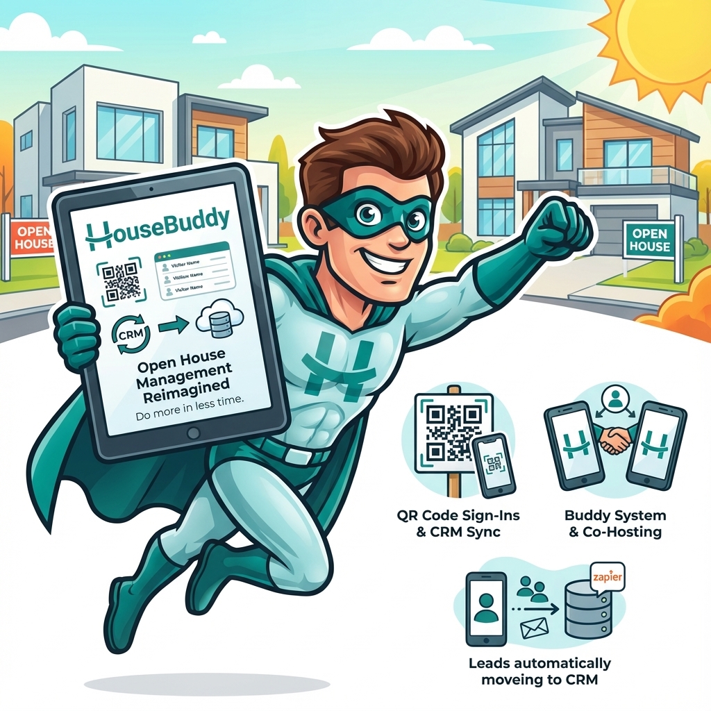 Open House App for Real Estate Agents | HouseBuddy